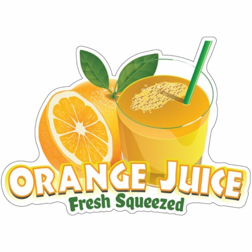 Signmission 12 In Orange Juice Decal Concession Stand Food Truck