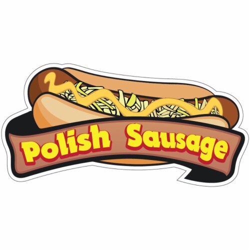 Signmission 12 In Polish Sausage Decal Concession Stand Food Truck