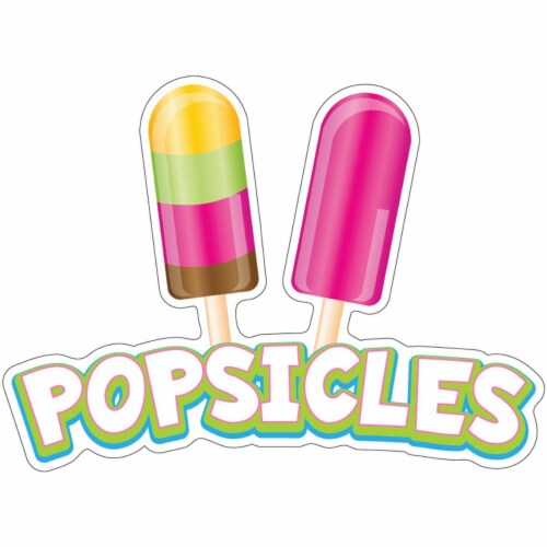 Signmission 12 In Popsicles Decal Concession Stand Food Truck Sticker