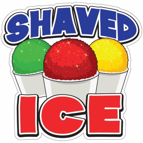 Signmission 12 In Shaved Ice Decal Concession Stand Food Truck Sticker