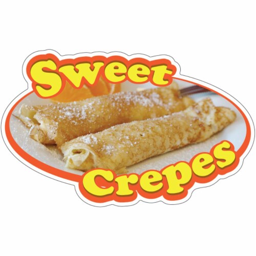 Signmission 12 In Sweet Crepes Decal Concession Stand Food Truck