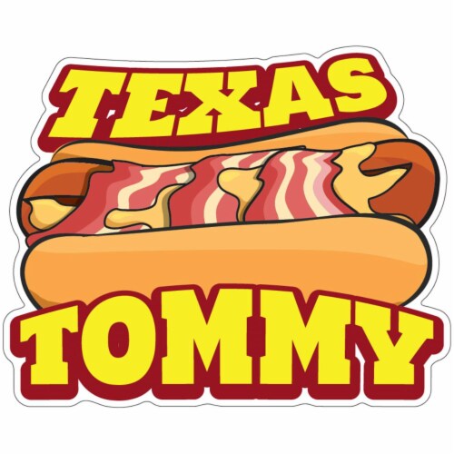 Signmission 12 In Texas Tommy Decal Concession Stand Food Truck