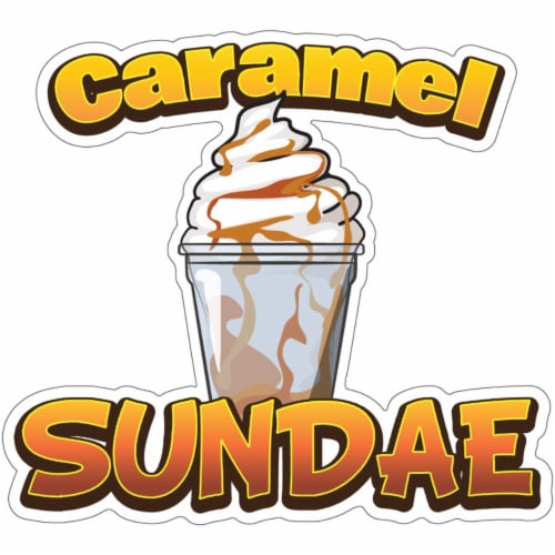Signmission 16 In Decal Concession Stand Food Truck Sticker Caramel