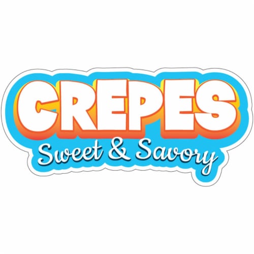 Signmission 16 In Decal Concession Stand Food Truck Sticker Crepes