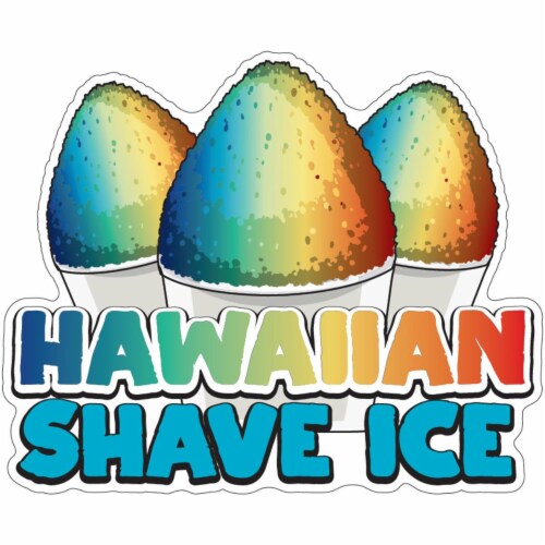 Signmission 16 In Hawaiian Shave Ice Decal Concession Stand Food Truck