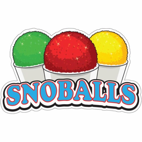 Signmission 16 In Snoballs Decal Concession Stand Food Truck Sticker