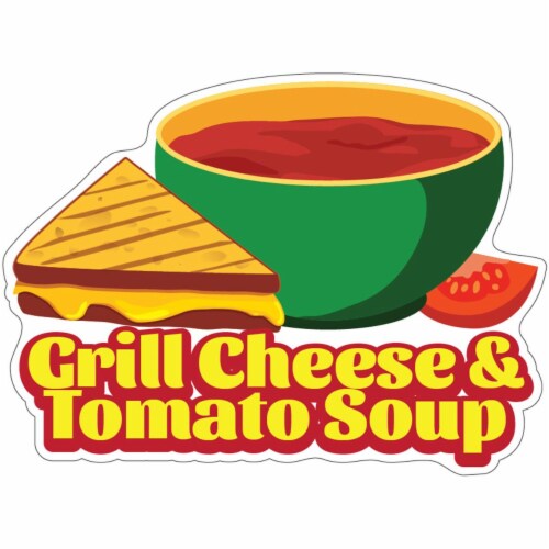 Signmission Grilled Cheese And Tomato Soup 24 In Decal Concession Stand