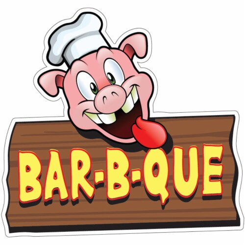 Signmission 8 In Decal Concession Stand Food Truck Sticker Bar B Que