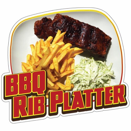 Signmission 8 In Decal Concession Stand Food Truck Sticker Bbq Rib