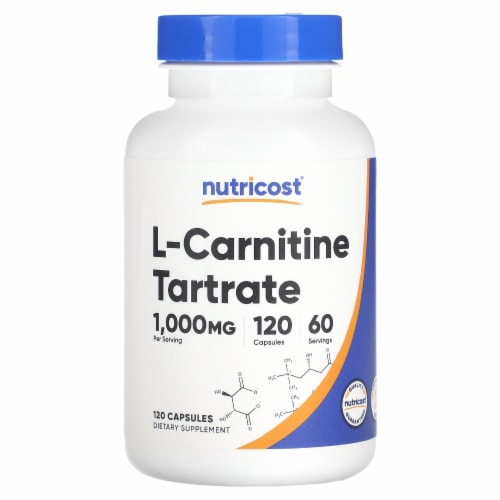 Nutricost L Carnitine Tartrate 1 000 Mg 120 Capsules 500 Mg Per