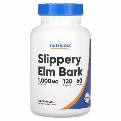 Nutricost Slippery Elm Bark 1 000 Mg 120 Capsules 500 Mg Per Capsule