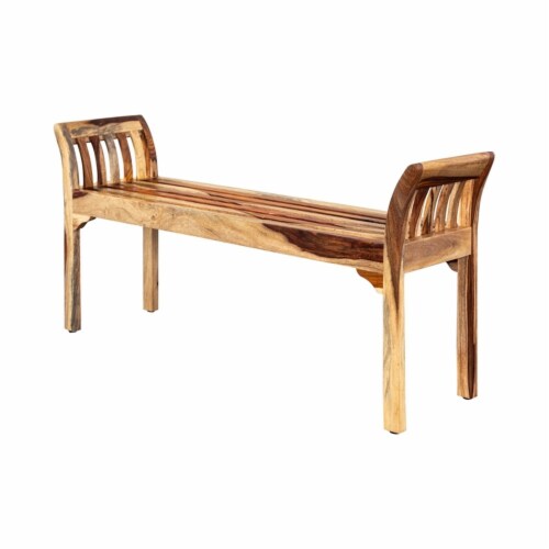 Solid Sheesham Wood Bench Harvest 1 Foods Co