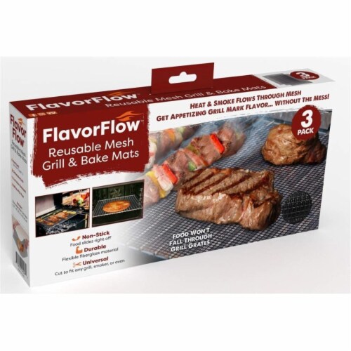Novel Brands Flavor Flow Reusable Mesh Grill And Bake Mats 1 Ct Kroger