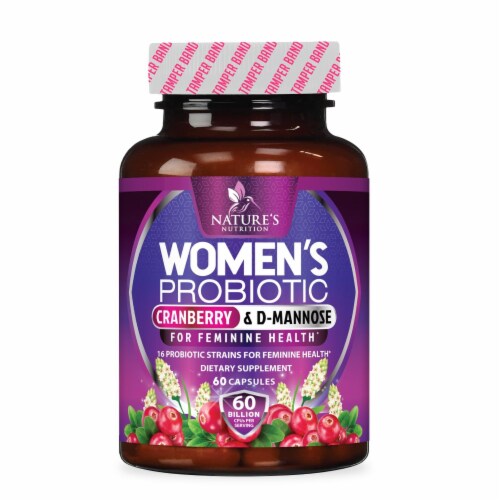 Probiotics For Women With Prebiotics D Mannose And Cranberry 60 Billion Cfu 60 Capsules 60