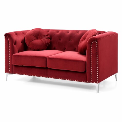 Burgundy 2 seater sofa store