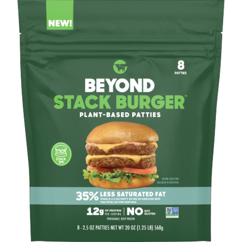 Beyond Meat Stack Burger™ Plant-Based Patties, 8 ct / 2.5 oz - Pick ‘n Save Beyond Meat Stack Burger™ Plant-Based Patties, 8 ct / 2.5 oz - Pick ‘n Save