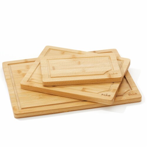 JoyJolt Bamboo 3 Piece Cutting Board Set, Set of 3 - Kroger JoyJolt Bamboo 3 Piece Cutting Board Set, Set of 3 - Kroger