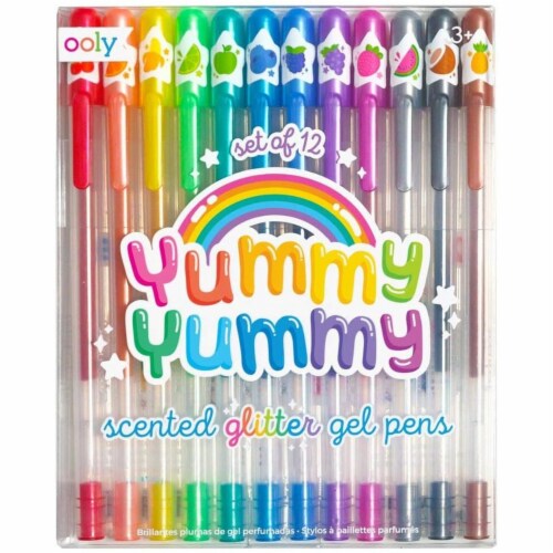Ooly 132 105 2 Yummy Scented Glitter Gel Pens Set of 12 1 Gerbes Super Markets