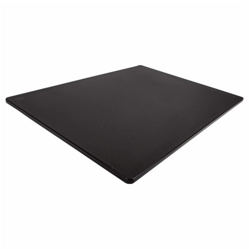 Thirteen Chefs 24 x 18 Inch Dishwasher Safe HDPE Plastic Cutting Board Black 1 Piece City Market
