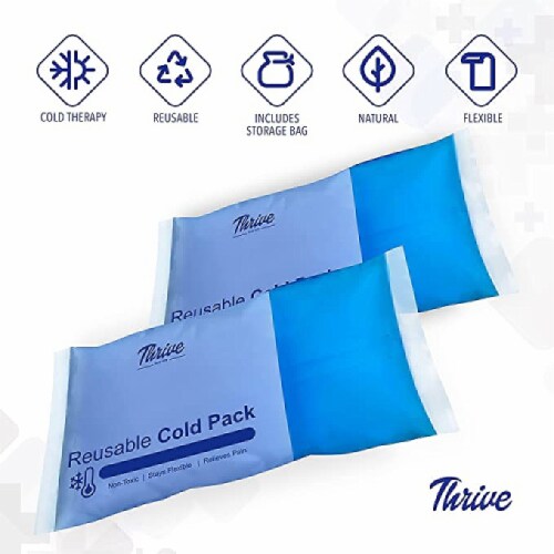 Thrive 2 Pack Reusable Cold Compress Ice Packs for Injury one size Harris Teeter