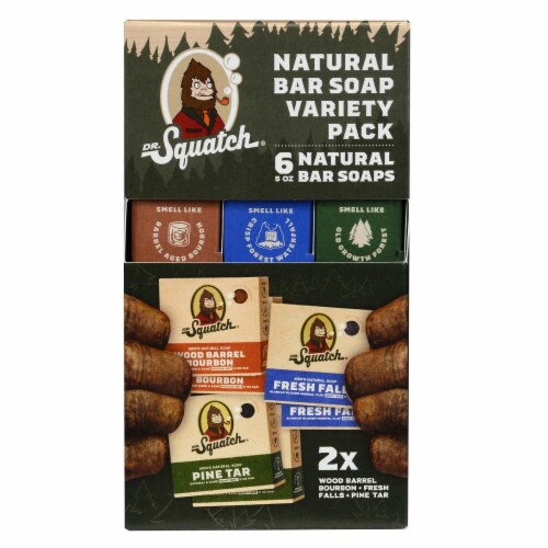 Dr Squatch Natural Bar Soap Variety 5 Ounce Pack Of 6 1 Unit Fry