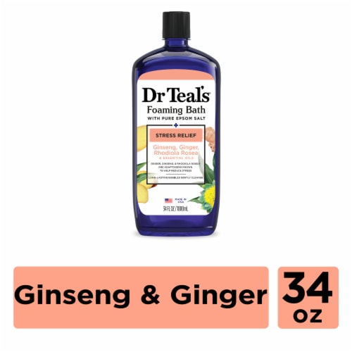 Dr Teal's Stress Relief Foaming Bath with Pure Epsom Salt, 34 fl oz ... Dr Teal's Stress Relief Foaming Bath with Pure Epsom Salt, 34 fl oz ...
