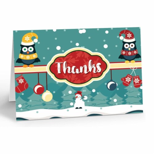 Stonehouse Collection Cute Holiday Thank You 10 Boxed Fun After Christmas Note Cards Cute