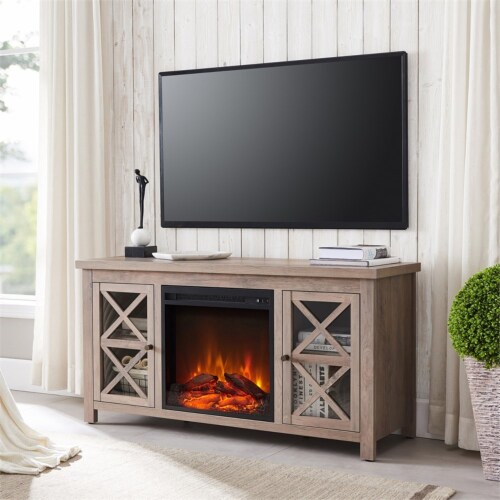 Oak and glass tv stand store