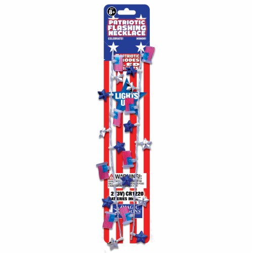 Magic Seasons Patriotic Flashing Necklace, 1 ct - Kroger Magic Seasons Patriotic Flashing Necklace, 1 ct - Kroger