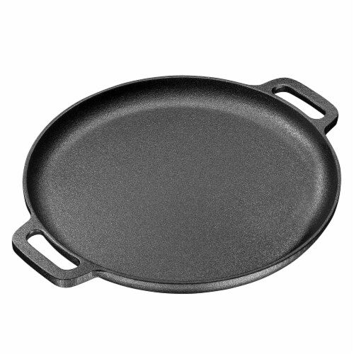 Pre Seasoned 12 Cast Iron Skillet W Dual Handles Fry Pizza Camping 12 Food 4 Less