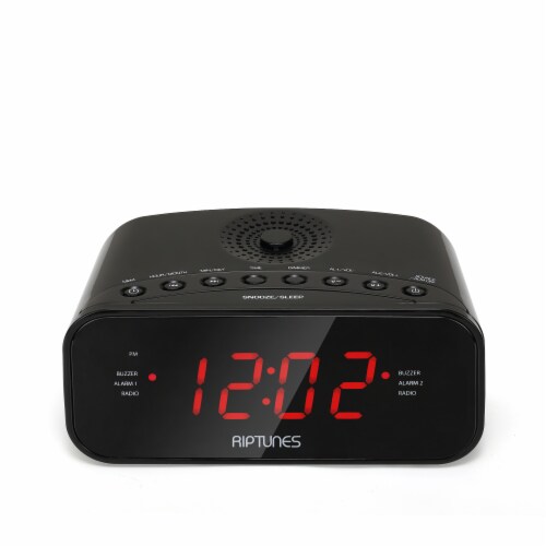 Riptunes Digital AM FM Clock Radio w/ Dual Alarm, 1 - Kroger Riptunes Digital AM FM Clock Radio w/ Dual Alarm, 1 - Kroger