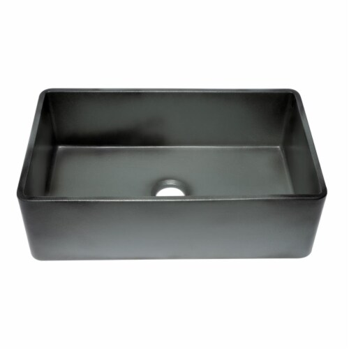Alfi Brand Abco3320sb 33 In Concrete Color Reversible Single Fireclay