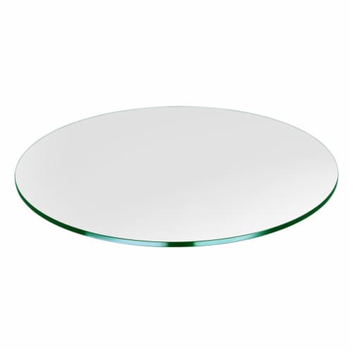 16 inch round glass table top store