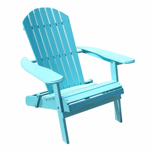 Northbeam Outdoor Portable Foldable Wooden Adirondack Deck Lounge Chair Teal 1 Piece Smith s Food and Drug