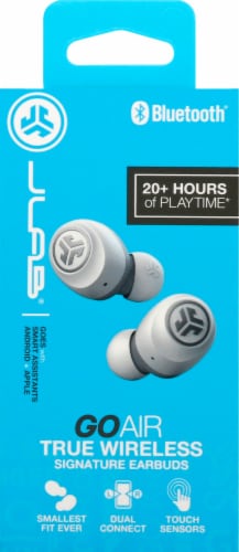 JLab Audio Go Air True Wireless Earbuds - White/Gray, 1 ct - King Soopers JLab Audio Go Air True Wireless Earbuds - White/Gray, 1 ct - King Soopers