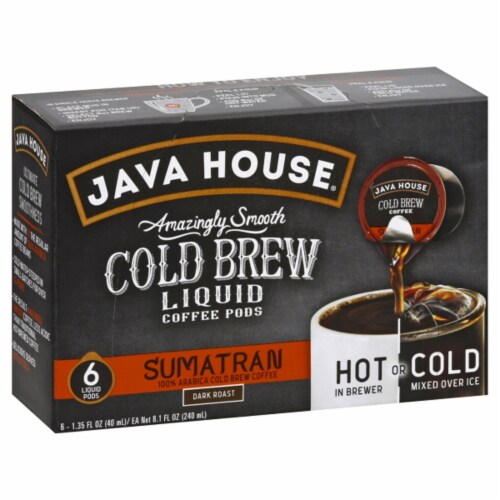 Java House Sumatran Dark Roast Cold Brew Coffee Concentrate, 6 Ct - Kroger