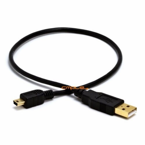 Usb 20 Male A To Mini B 5 Pin Gold Plated Cable 15ft Black 1 Unit Ralphs