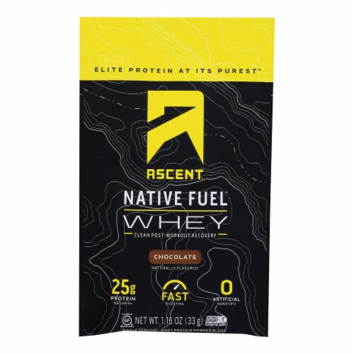Ascent Native Fuel Chocolate Whey Protein Powder, 1.16 oz - Mariano’s Ascent Native Fuel Chocolate Whey Protein Powder, 1.16 oz - Mariano’s