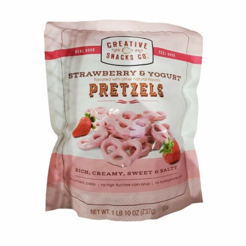 Creative Snacks Co Strawberry And Yogurt Pretzels 26 Ounce 1 Unit Kroger