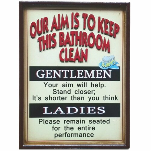 Our Aim Is To Keep This Bathroom Clean, 1 - Kroger Our Aim Is To Keep This Bathroom Clean, 1 - Kroger