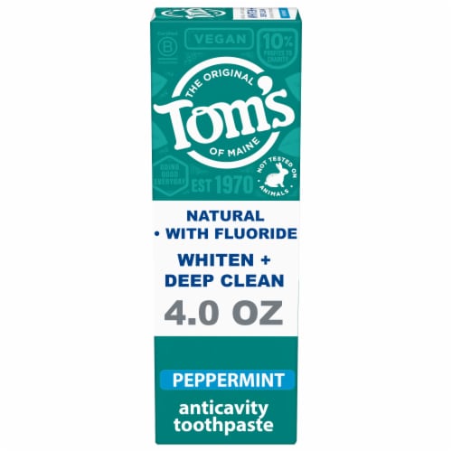 Tom’s of Maine Whiten + Deep Clean Natural Anticavity Fluoride ... Tom’s of Maine Whiten + Deep Clean Natural Anticavity Fluoride ...