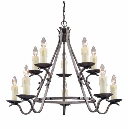 Jamestown 5+5-Light Chandelier In Moonlit Rust, 1 unit - Kroger Jamestown 5+5-Light Chandelier In Moonlit Rust, 1 unit - Kroger