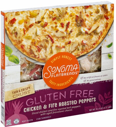 Sonoma Flatbreads Gluten Free Chicken And Fire Roasted Peppers Pizza 17