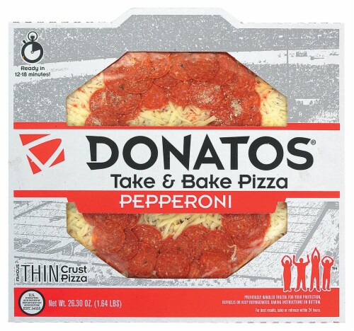 Donato's® Take & Bake Pepperoni Thin Crust Pizza, 24.32 oz - Kroger Donato's® Take & Bake Pepperoni Thin Crust Pizza, 24.32 oz - Kroger