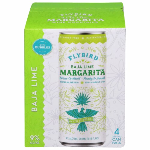 Flybird Baja Lime Margarita Wine Cocktail 4 Pk 4 Cans 8 45 Fl Oz