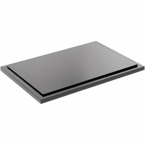Plymor Black Acrylic Rectangular Display Base 9 625 W X 6 625 D X 0 5