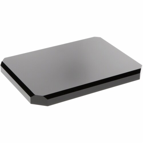 Plymor Black Acrylic Beveled Rectangular Display Base 8 W X 6 D X 0 75