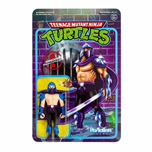 Super7 Teenage Mutant Ninja Turtles Shredder Reaction Figure, 1 Unit ... Super7 Teenage Mutant Ninja Turtles Shredder Reaction Figure, 1 Unit ...