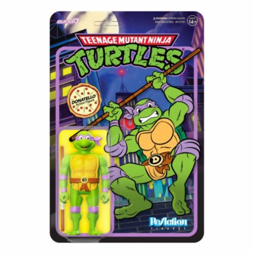 Super7 Teenage Mutant Ninja Turtles Donatello Toon Reaction Figure, 1 ... Super7 Teenage Mutant Ninja Turtles Donatello Toon Reaction Figure, 1 ...