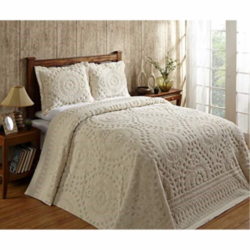 Rio Collection Twin Bedspread in Ivory 1 Metro Market